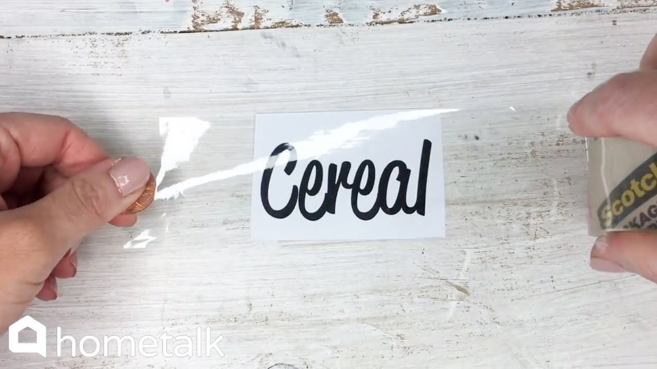 DIY Hack To Make Labels With Packing Tape