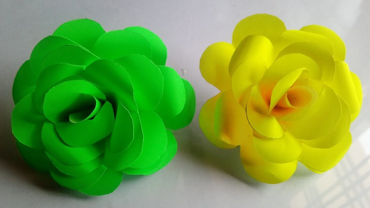 Diy Paper Rose Full Tutorial Step By Step Make Paper Rose