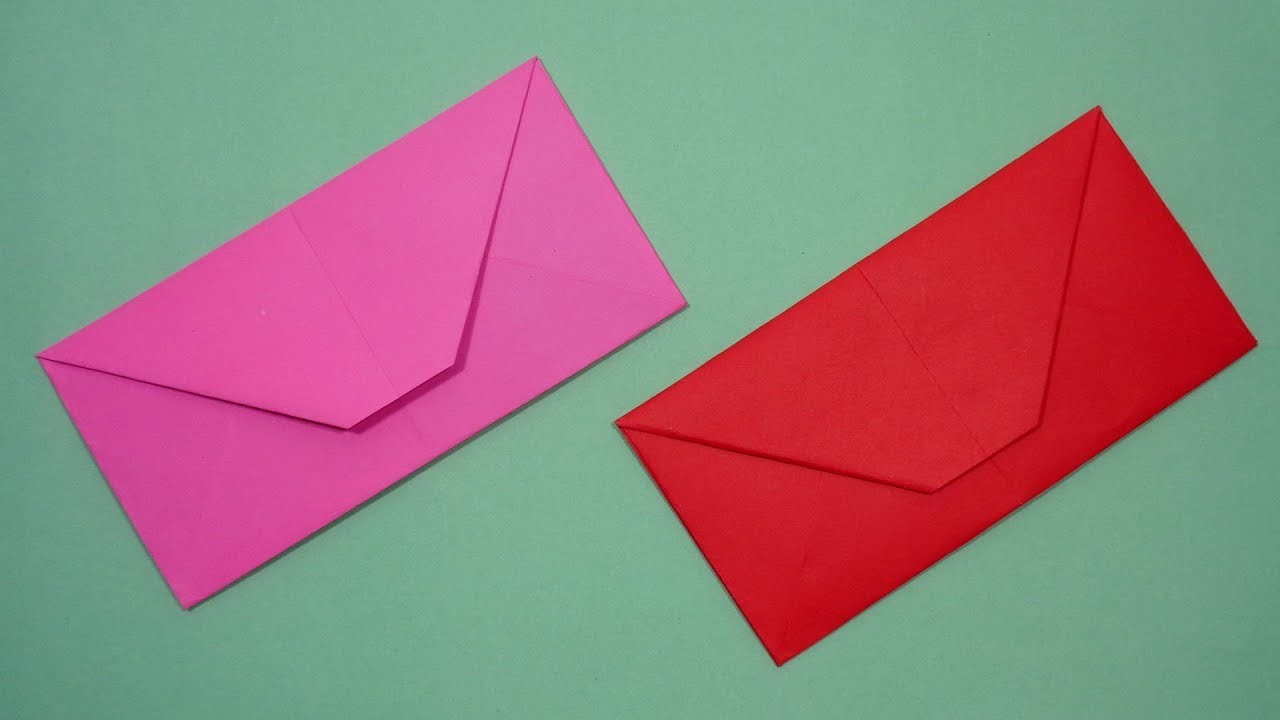How To Make An Envelope Out Of Paper Without Glue Or Tape DIY Easy Origami Envelope At Home