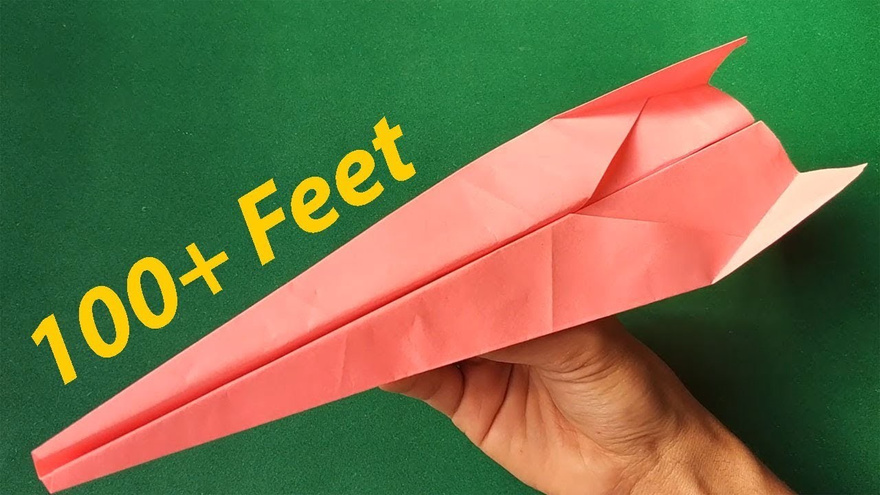 BEST Paper Airplane Design In 2 Mins How To Make A Paper Airplane Step By Step Thats FLIES