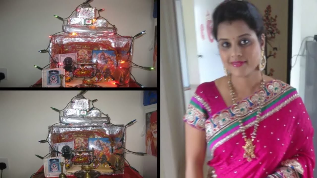 diy-puja-mandir-temple-from-cardbox-how-to-make-cardboard-temple-at