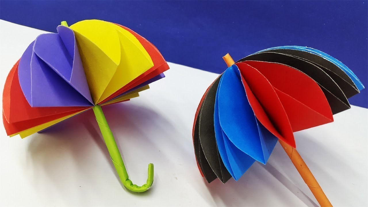 How To Make A Awesome Paper Umbrella DIY Paper Craft Umbrella