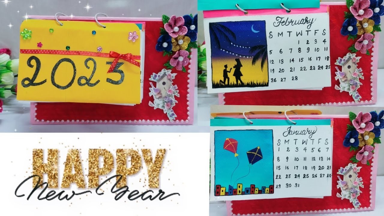 How To Make Calendar At Home DIY Calendar 2023 Handmade Desk how-to-make-calendar-at-home-diy-calendar-2023-handmade-desk