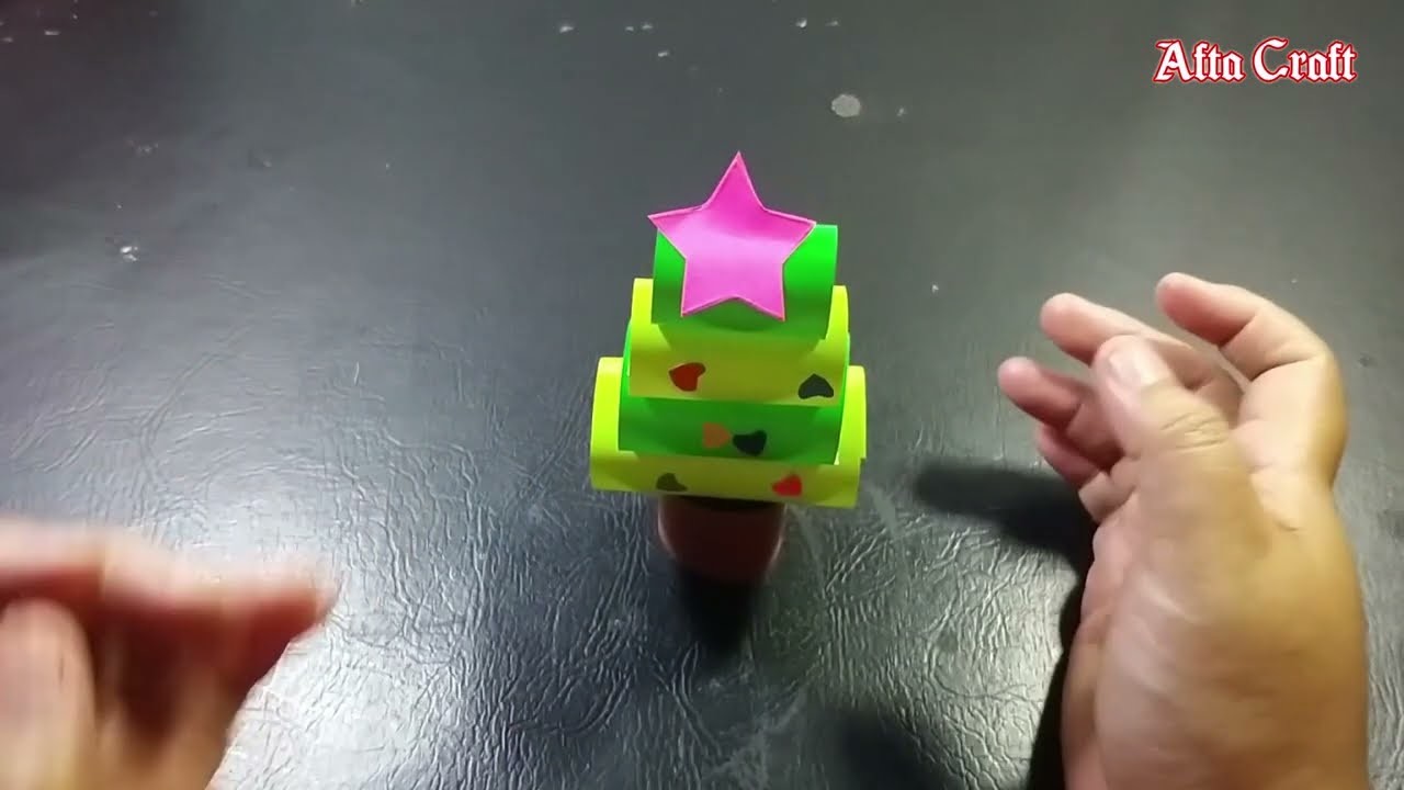 How To Make A 3D Paper Xmas Tree DIY Tutorial Paper Christmas Tree Afta Craft Part 3 