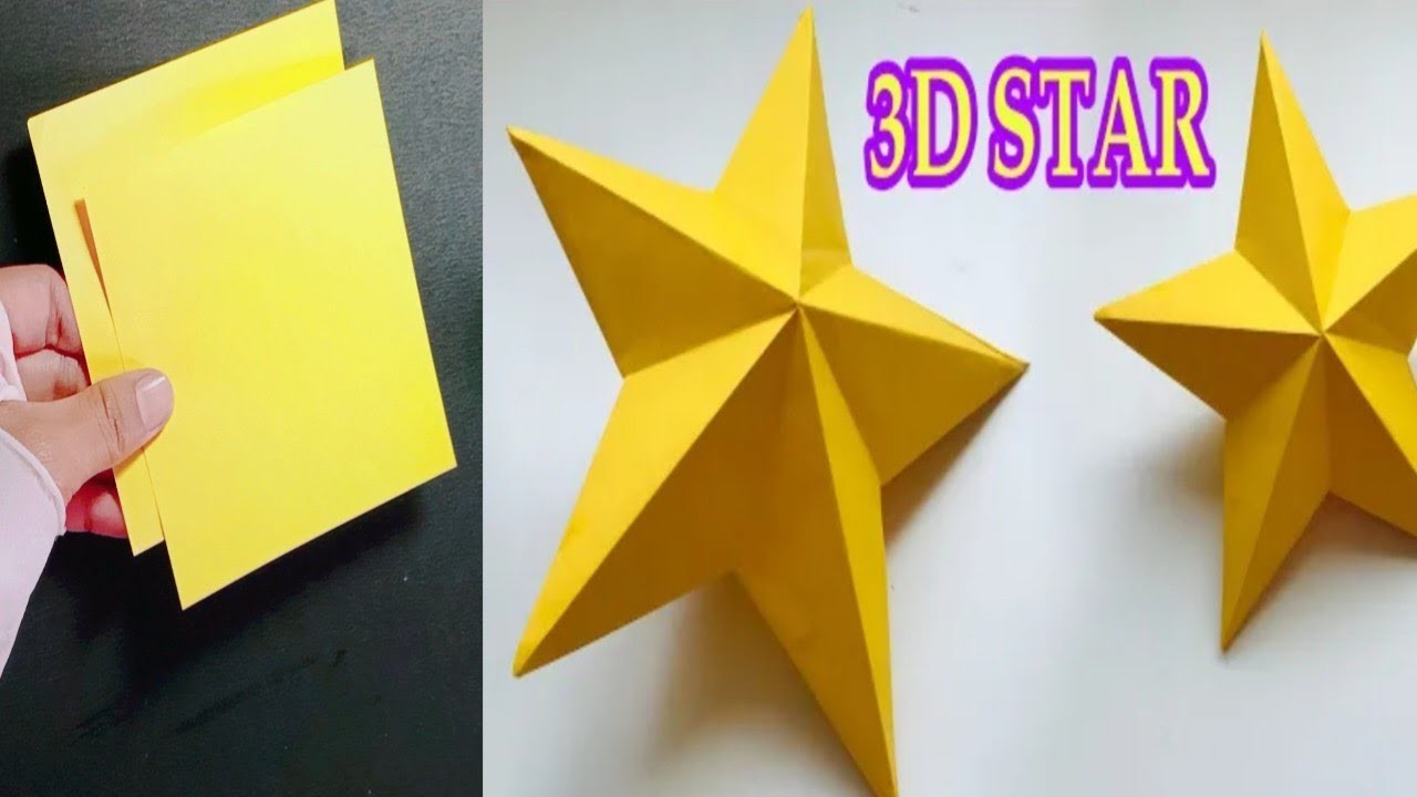 How To Make 3D Star For Your Christmas Decorations Paper Craft how-to-make-3d-star-for-your-christmas-decorations-paper-craft