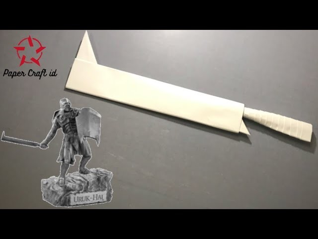 DIY How To Make URUK HAI SWORD Lord Of The Rings From A4 Paper papercrafta4 diy-how-to-make-uruk-hai-sword-lord-of-the-rings-from-a4-paper-papercrafta4