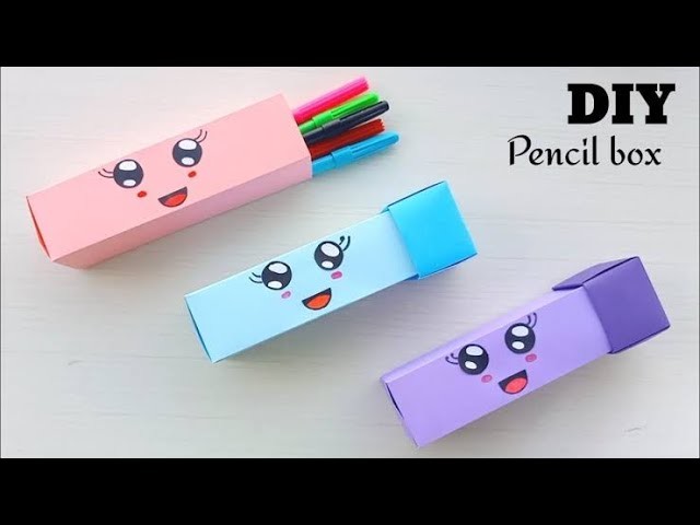 How To Make A Paper Pencil Box DIY Paper Pencil Box Origami Box Easy Tutorial How To Make A Paper Pencil Box DIY Paper Pencil Box Origami Box Easy Tutorial