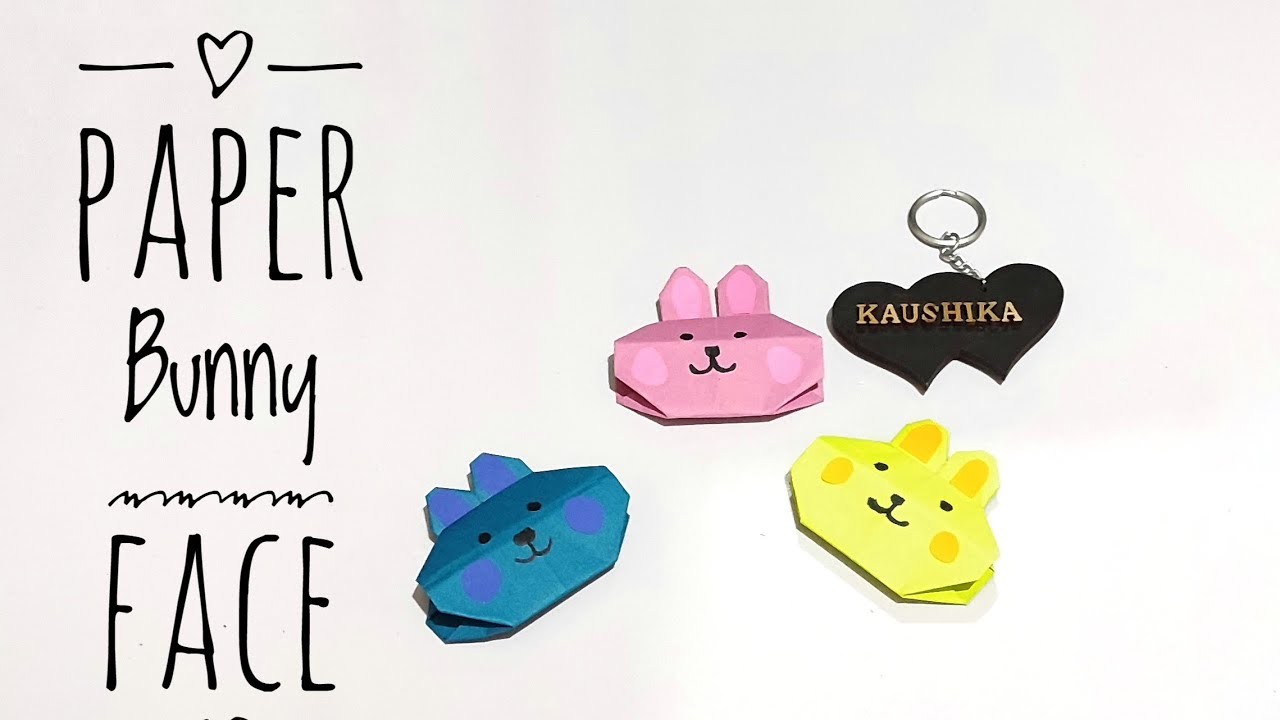 How To Make Easy Paper Rabbit Bunny Face For Kids Craft Ideas Paper