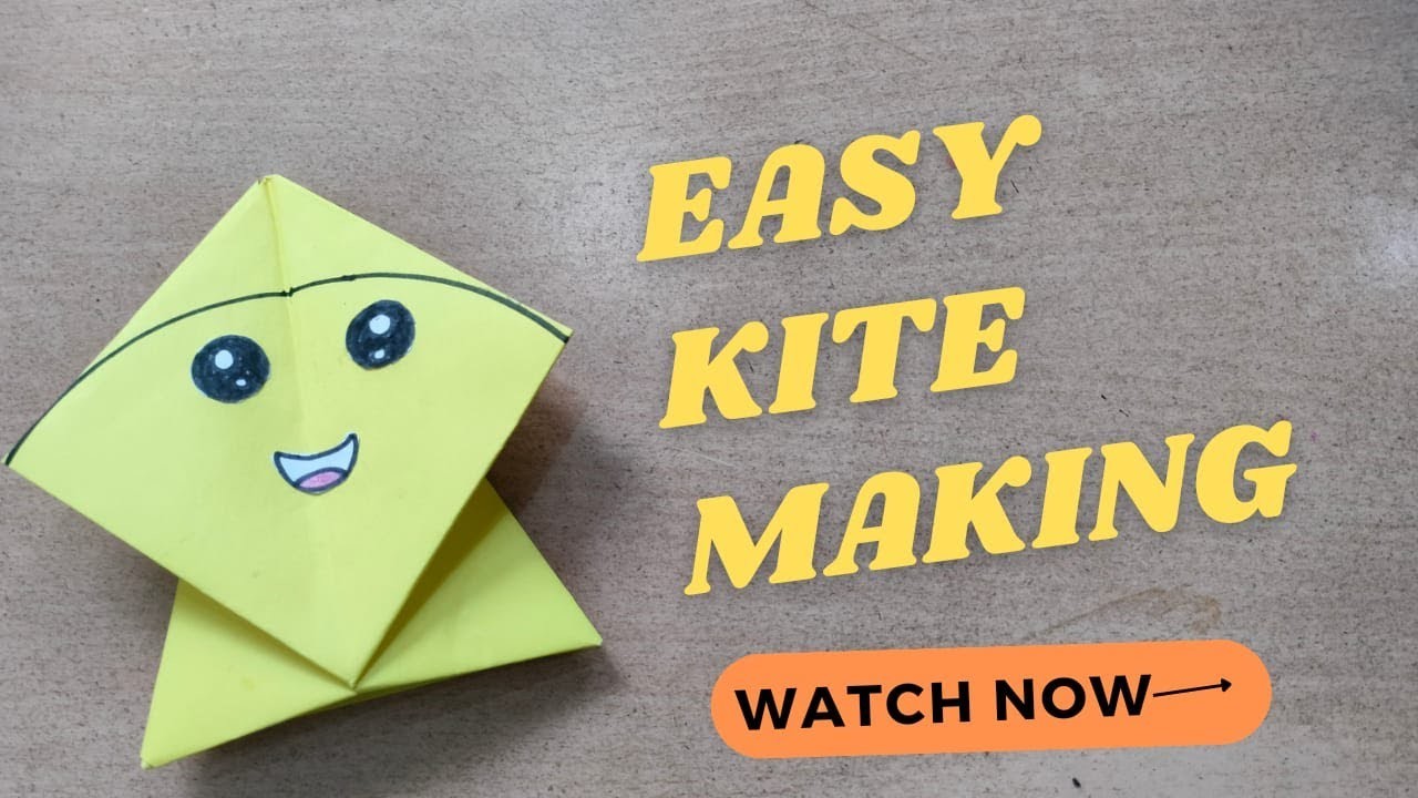 Easy Origami Kite How To Make Paper Kite At Home Makar Sankranti Craft 