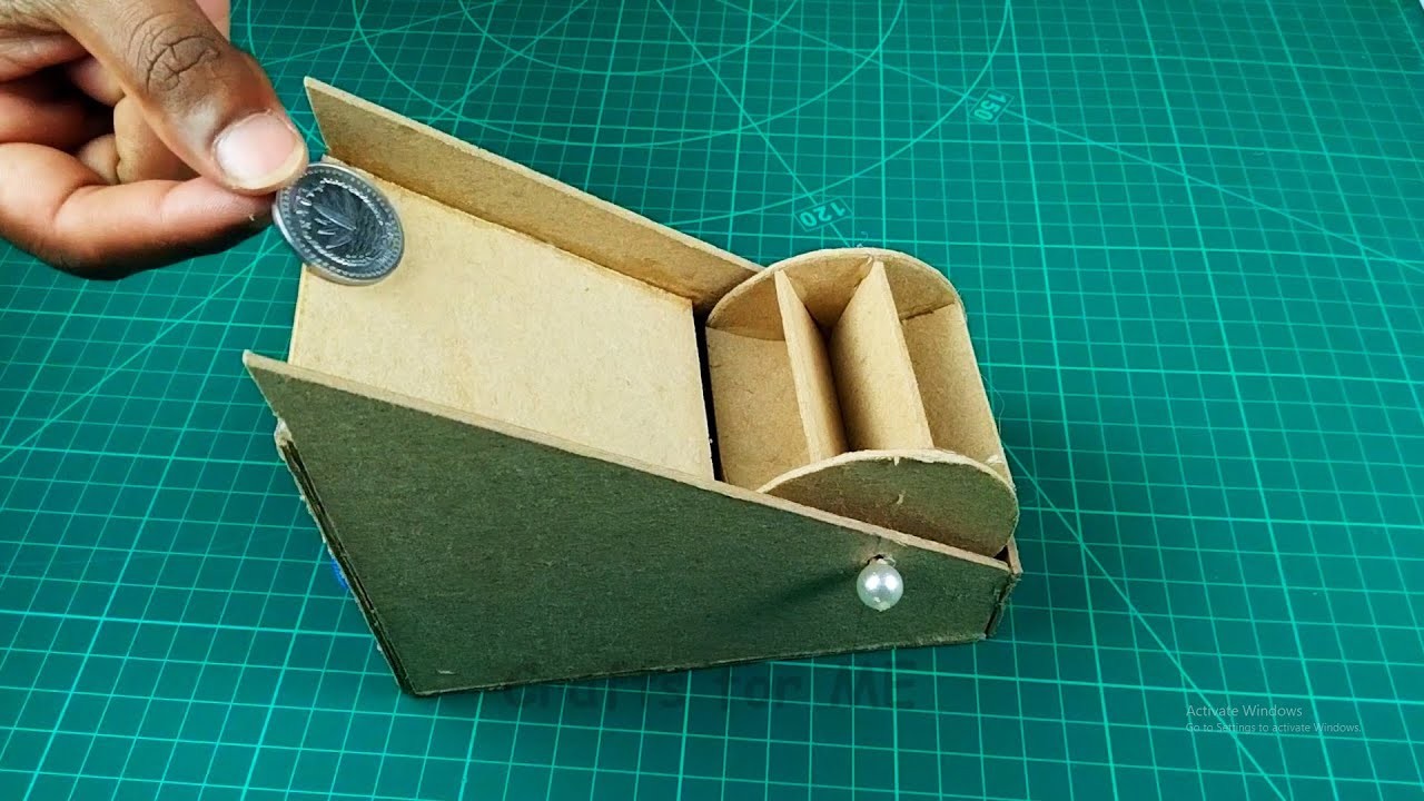 how-to-make-coin-bank-from-cardboard-amazing-cardboard-project-easy