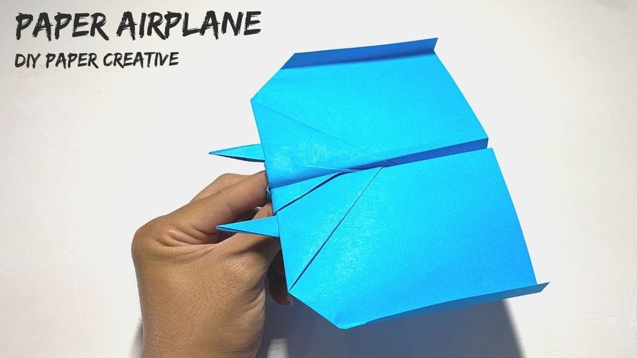 How To Make Rabbit Paper Airplane Twirling Pattern Paper Airplane With Long Ears